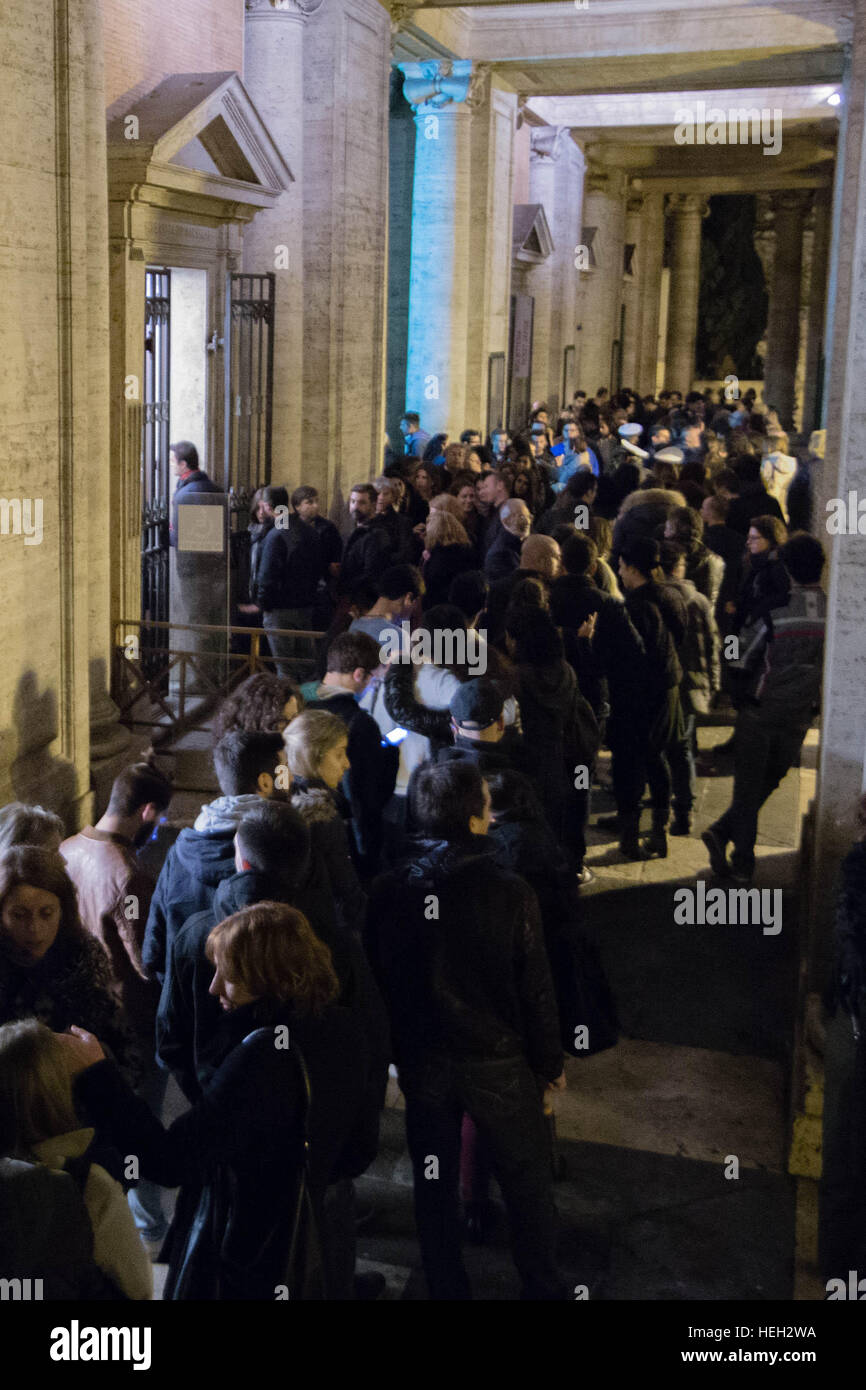 Capitoline Museums, Rome, by night during a special opening. Where ...