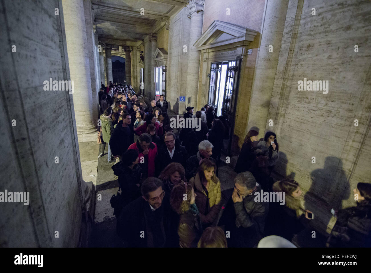 Capitoline Museums, Rome, by night during a special opening. Where ...