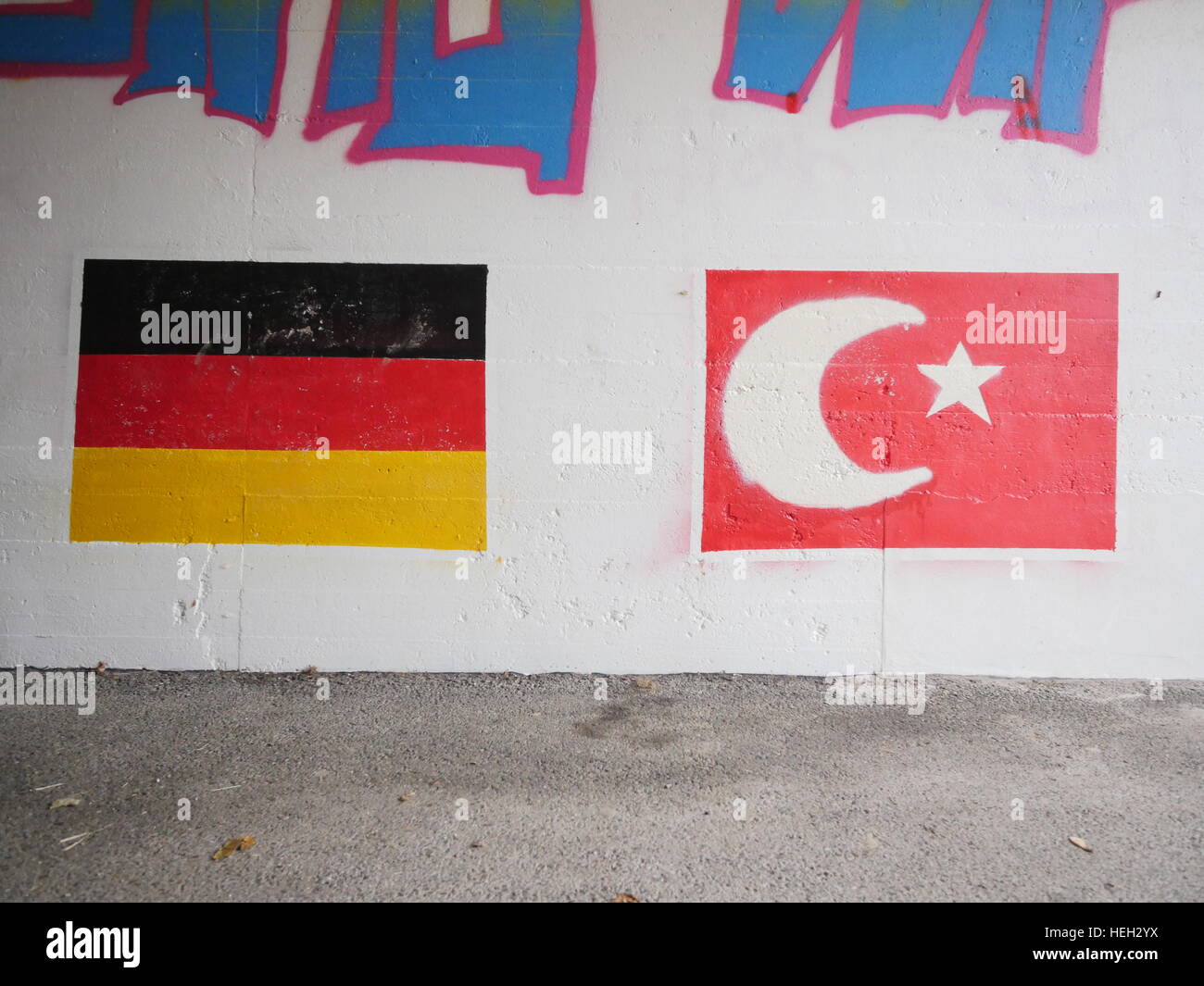 German Turkey Flag Stock Photo - Alamy