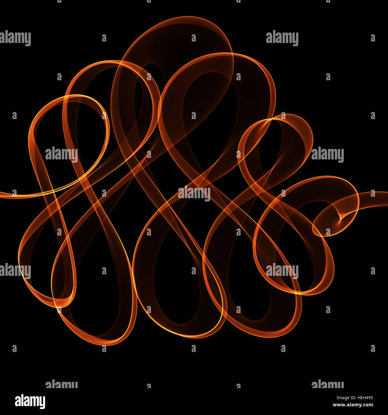 abstract red wavy smoke flame over black background Stock Photo - Alamy