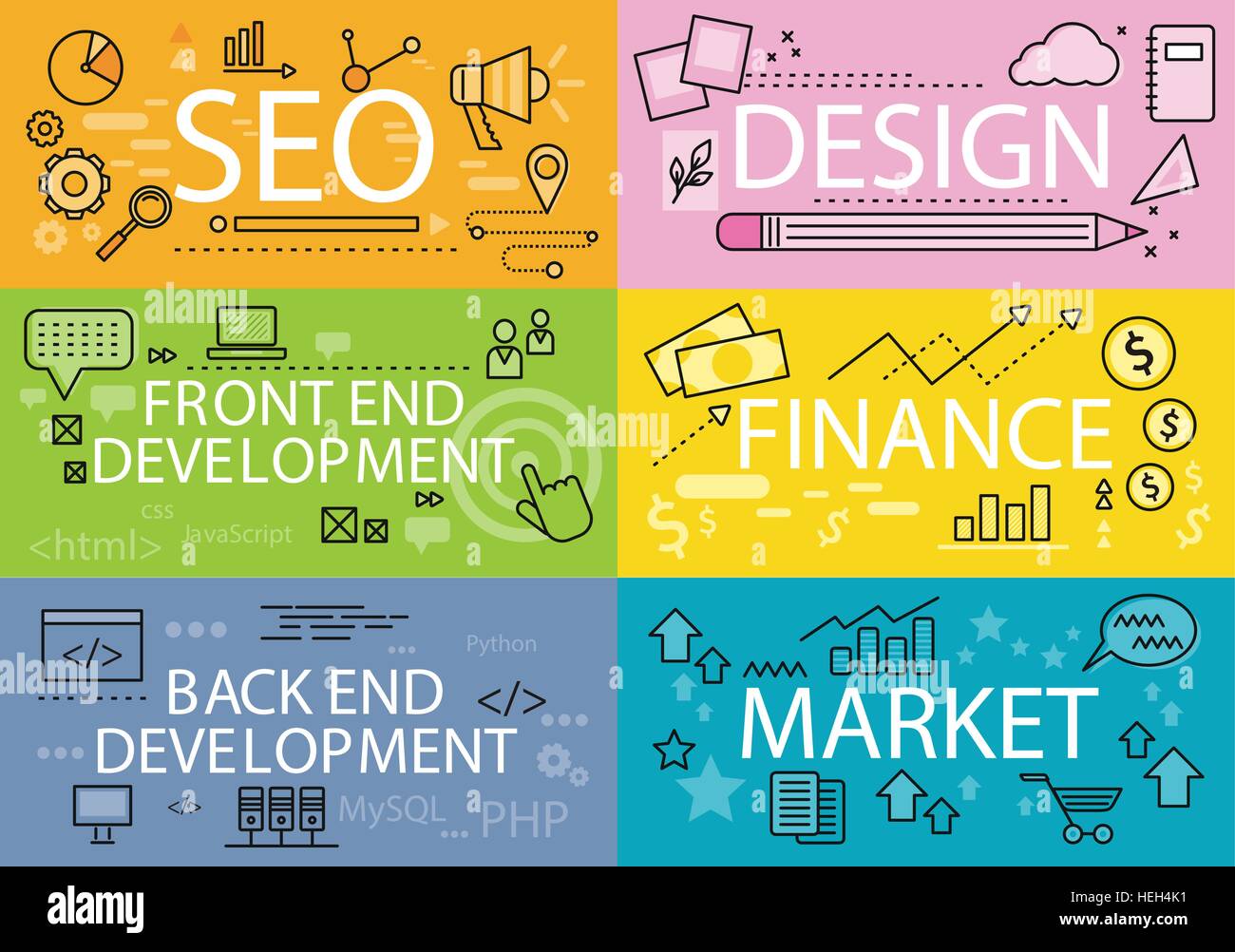 Front end optimization Stock Vector Images - Alamy