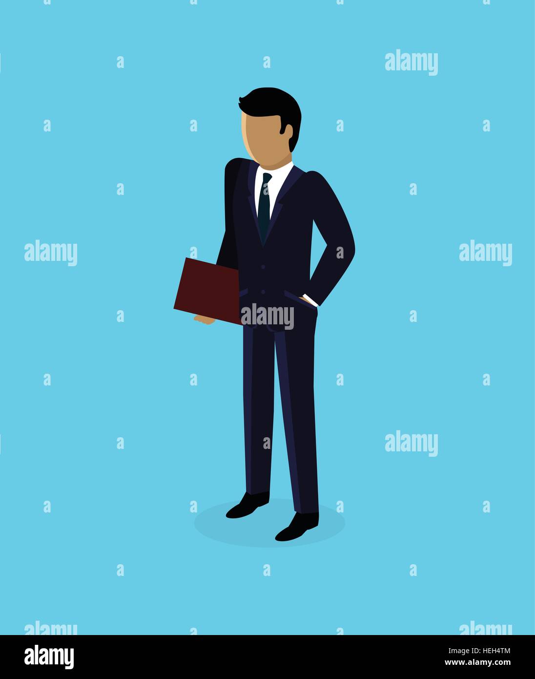 Isometric 3d businessman icon design. Business man isolated, isometric ...