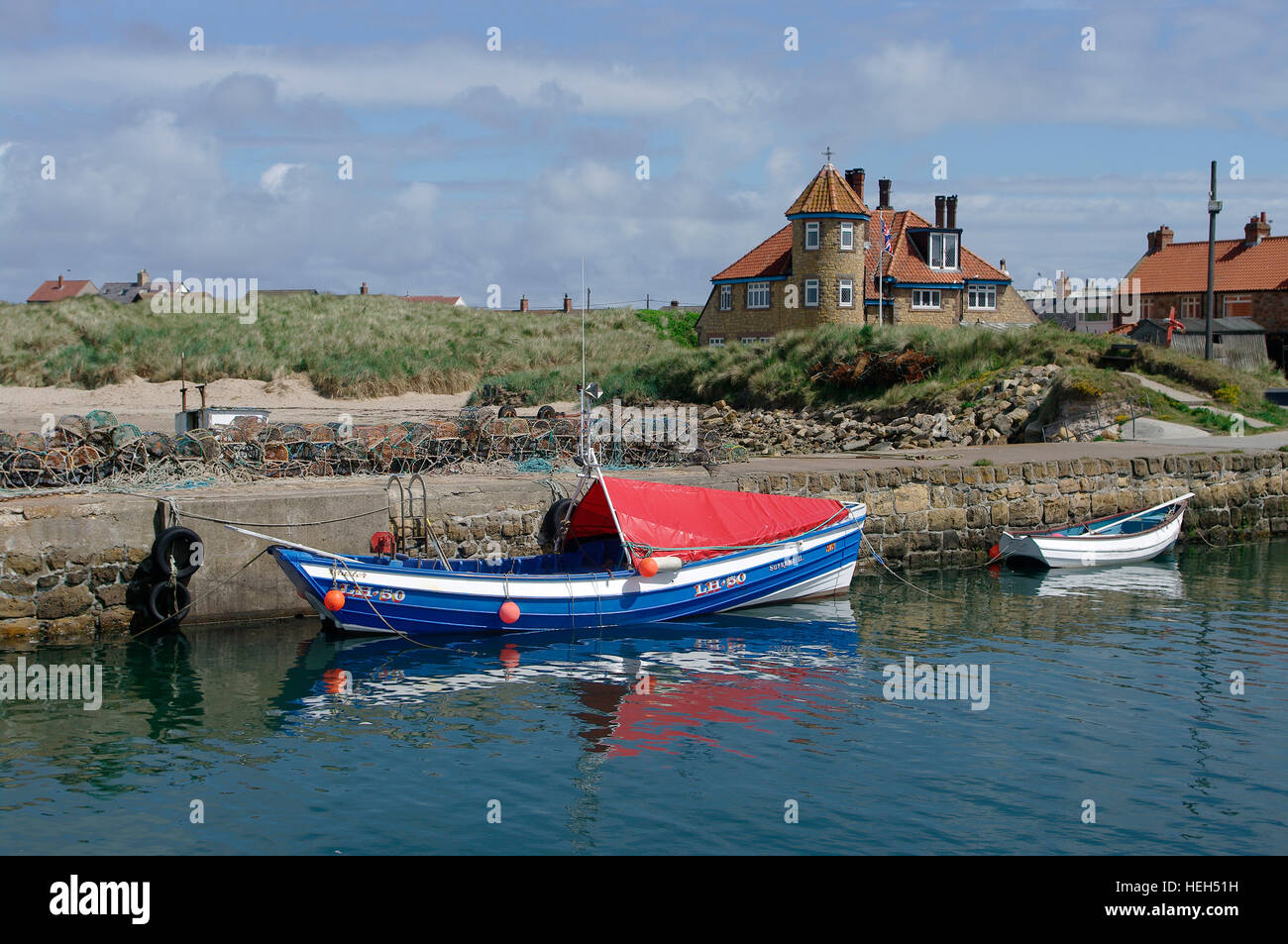 Beadnell Harbour, Northumberland, England Stock Photo - Alamy