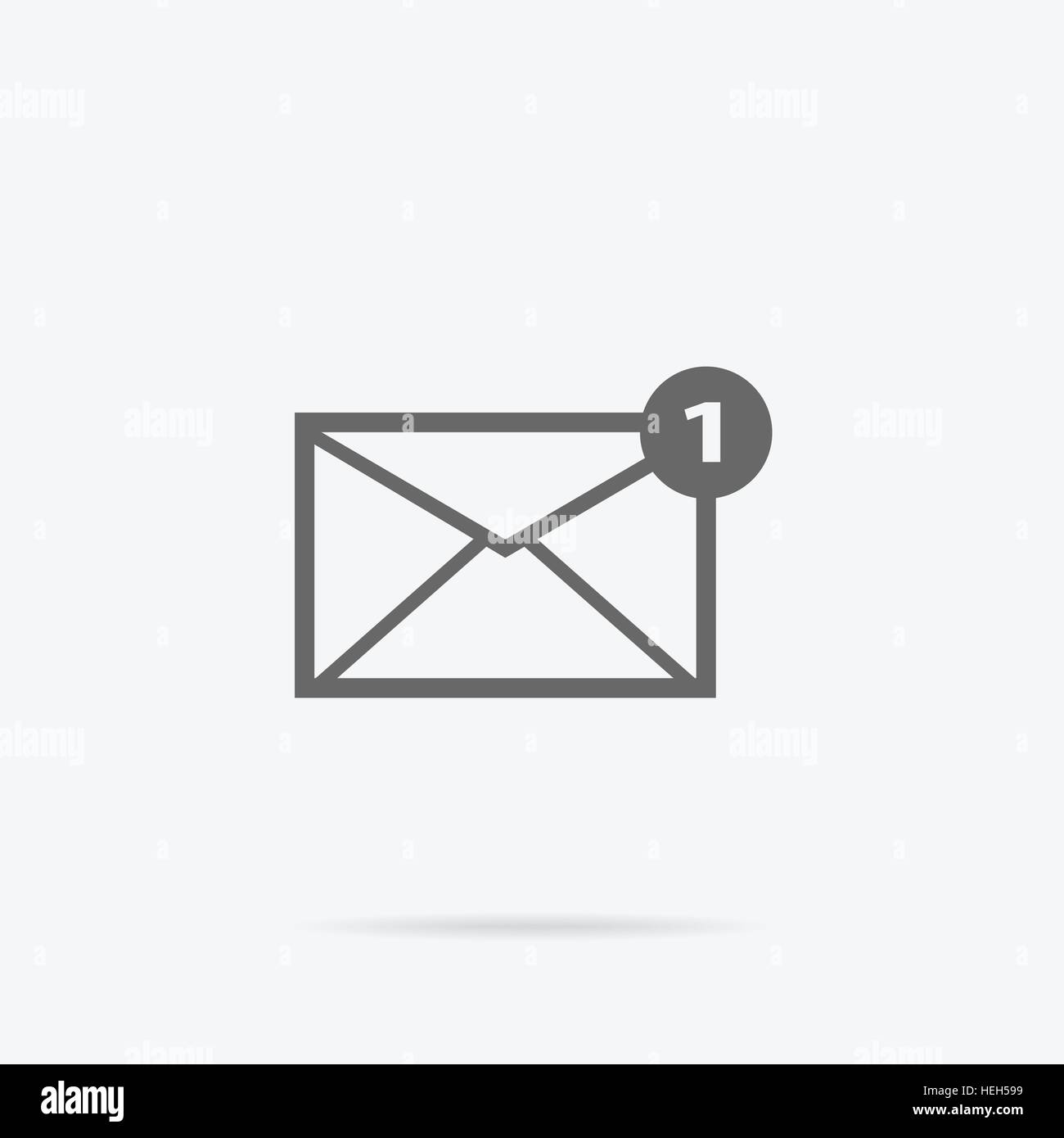 Envelope mail message design linear. Message and email, letter and ...