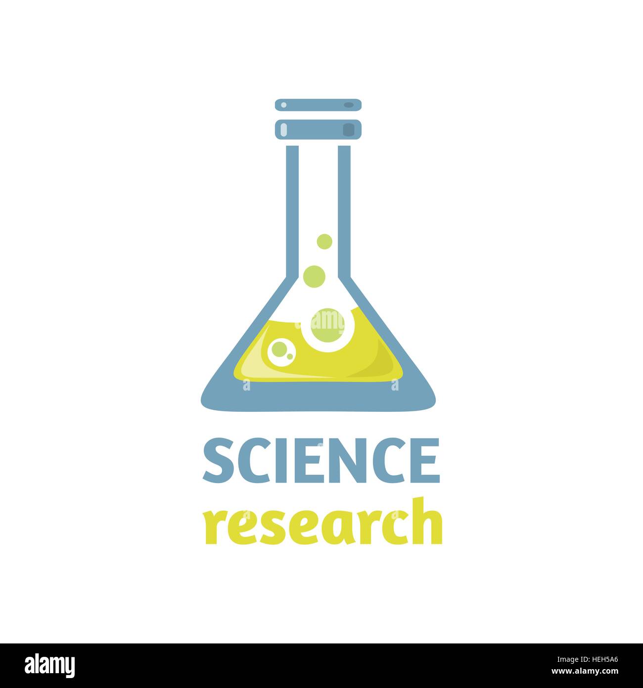 Science research logo design flat. Science and research, science ...