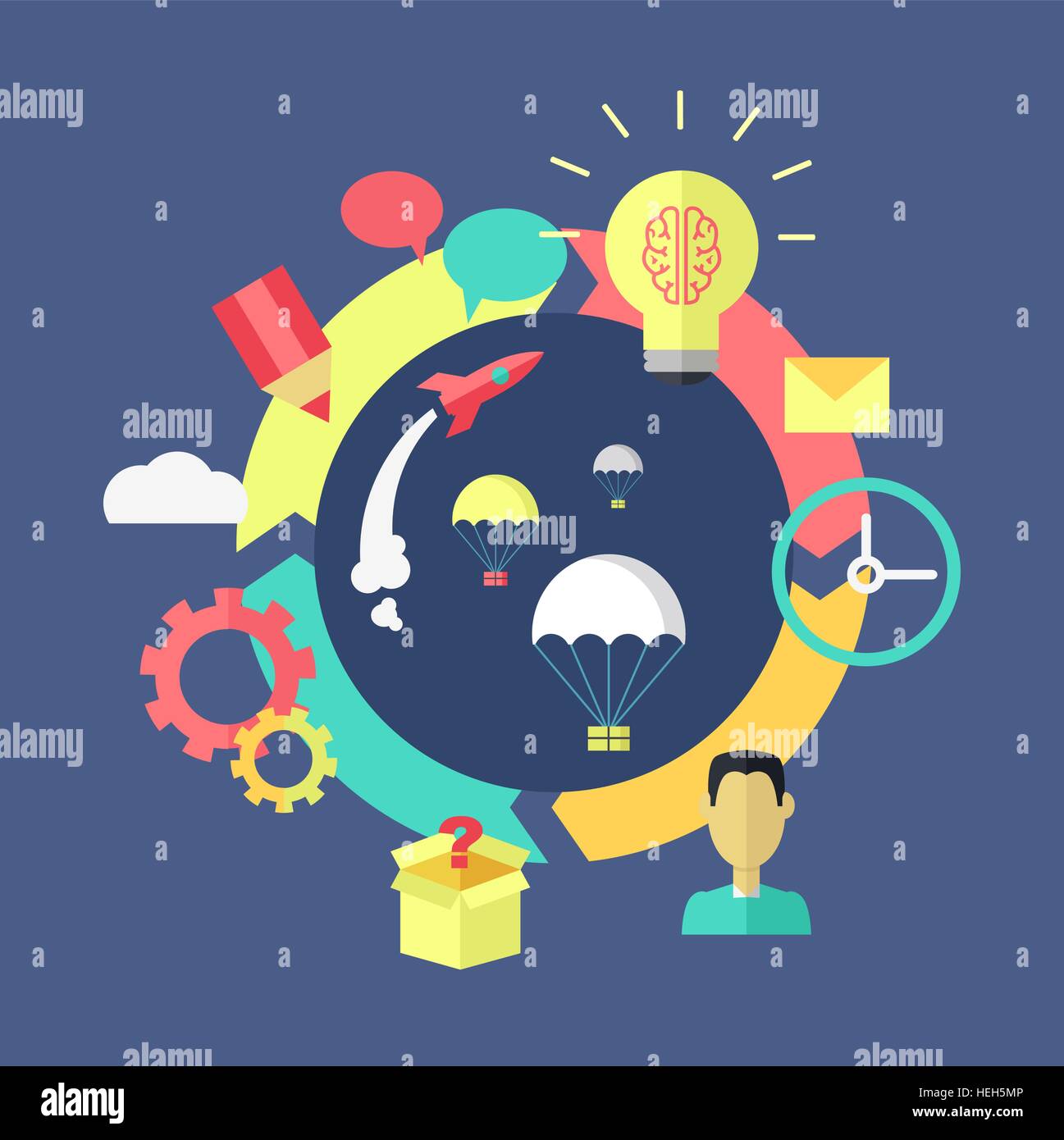 Generation of Ideas Banner Design. Generation of ideas banner design ...