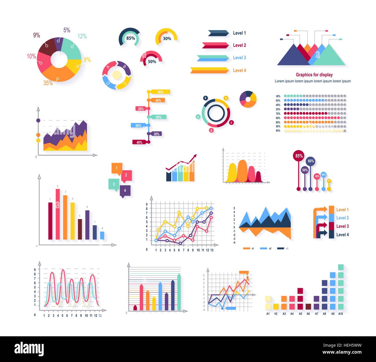 Data tools finance diagram and graphic. Chart and graphic, business ...