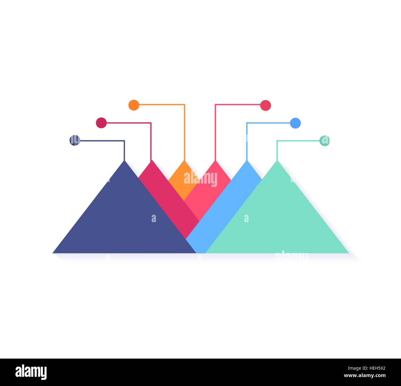 Level Chart with Colored Arrows. Level chart with colored arrows ...