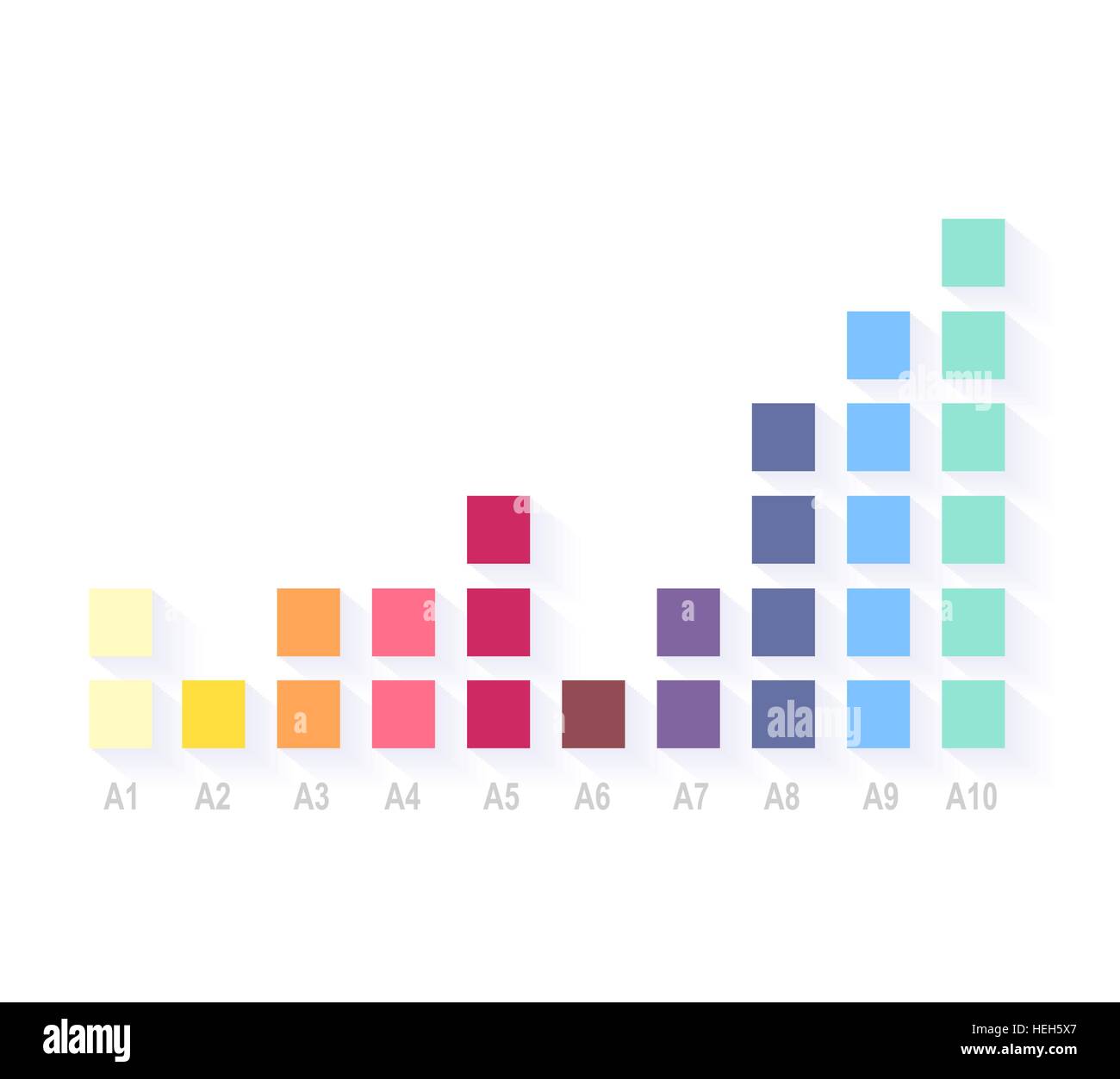 Level Chart with Colored Arrows. Level chart with colored arrows ...