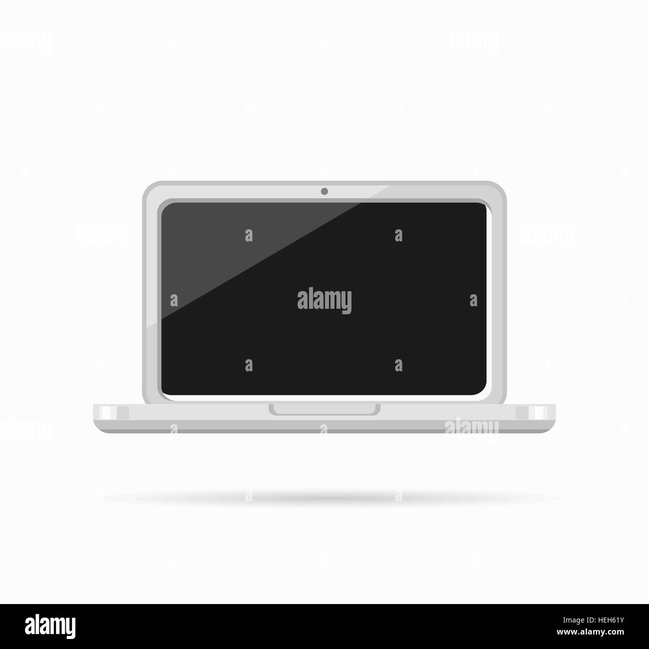 Electronic device white laptop. Computer, laptop isolated logo notebook ...