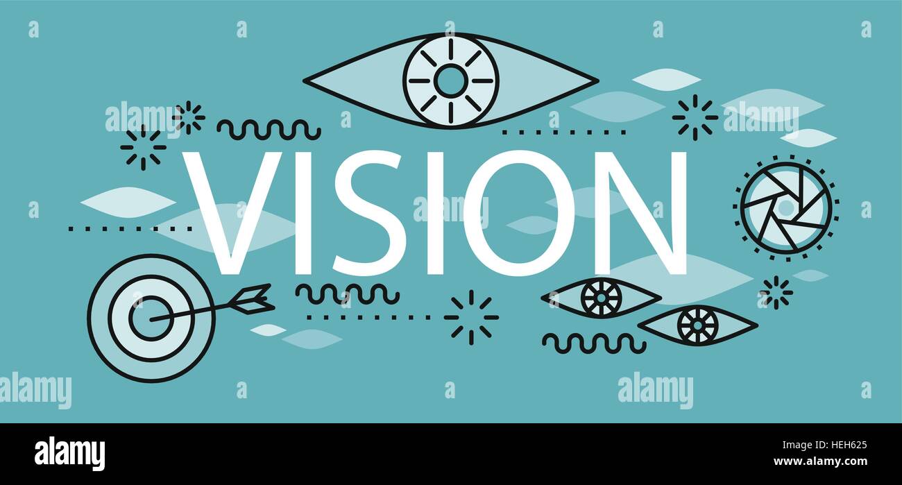 Business Vision Banner Concept. Business vision banner concept ...