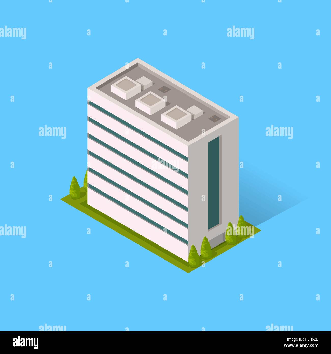 Skyscraper logo building icon. Building and isolated skyscraper, tower ...