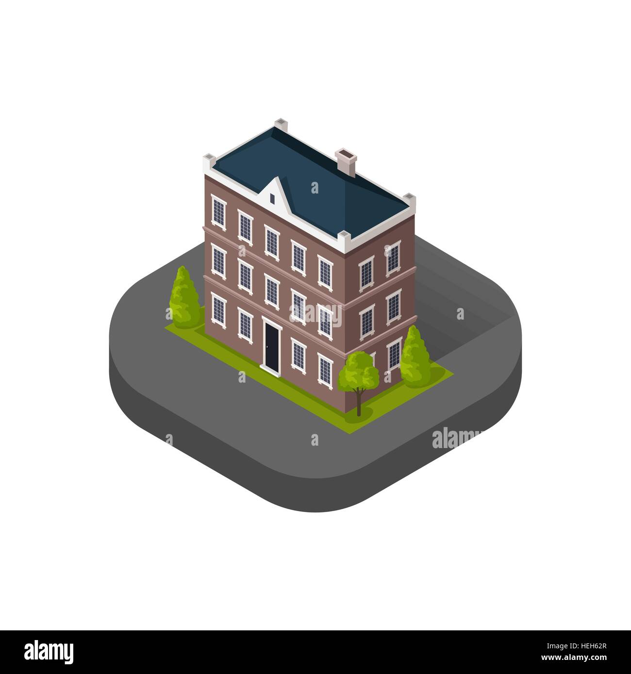 Skyscraper logo building icon. Building and isolated skyscraper, tower ...