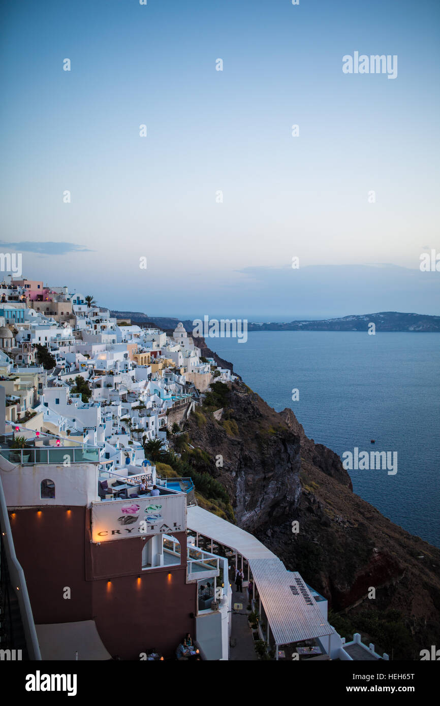 Scenic night photography in Santorini Stock Photo - Alamy