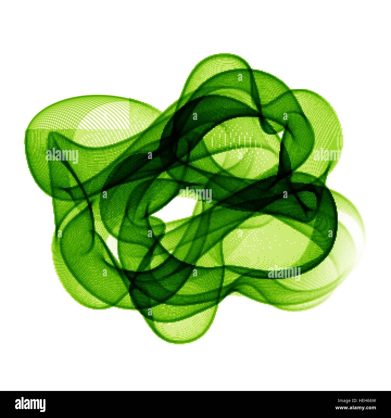 Abstract design background. Abstract design background. Green curled ...