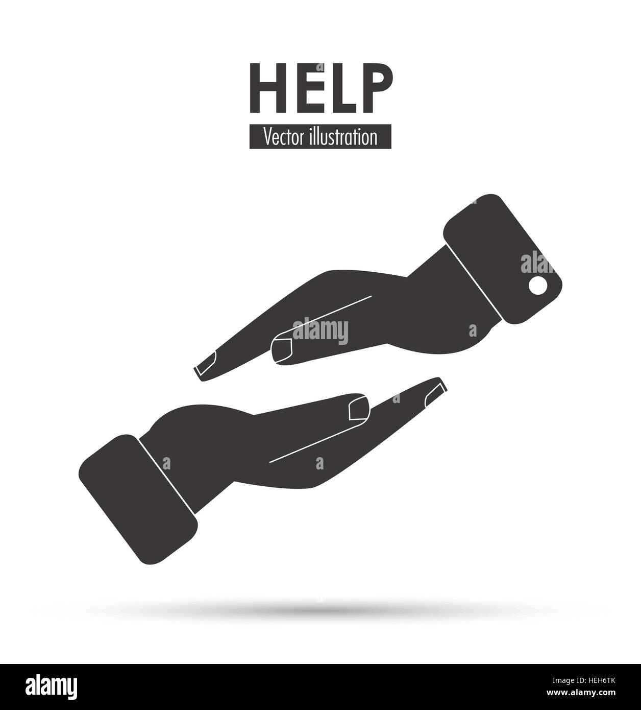 Help collaborative team cooperation Stock Vector Images - Alamy