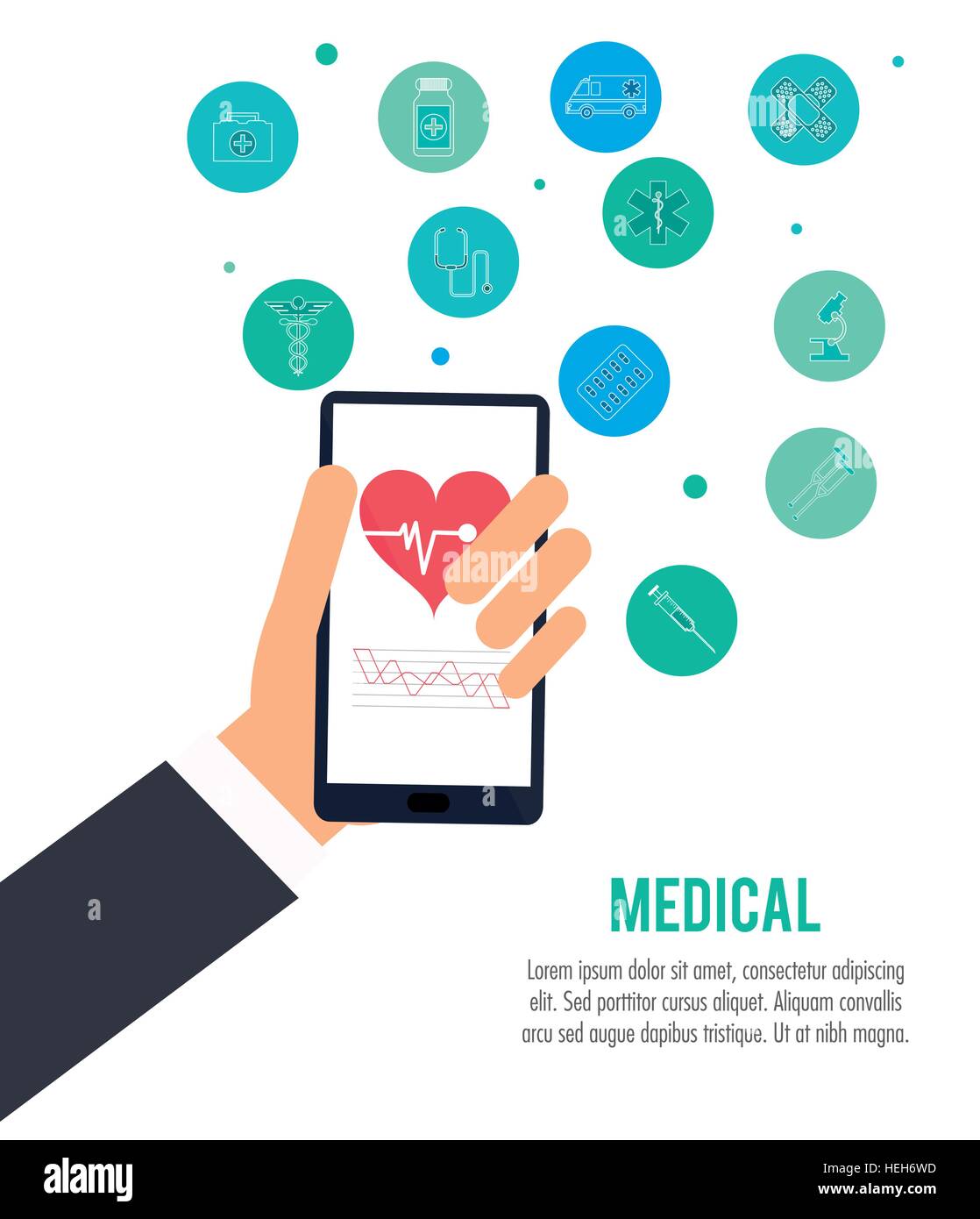 Medication vector buttons set hi-res stock photography and images - Alamy