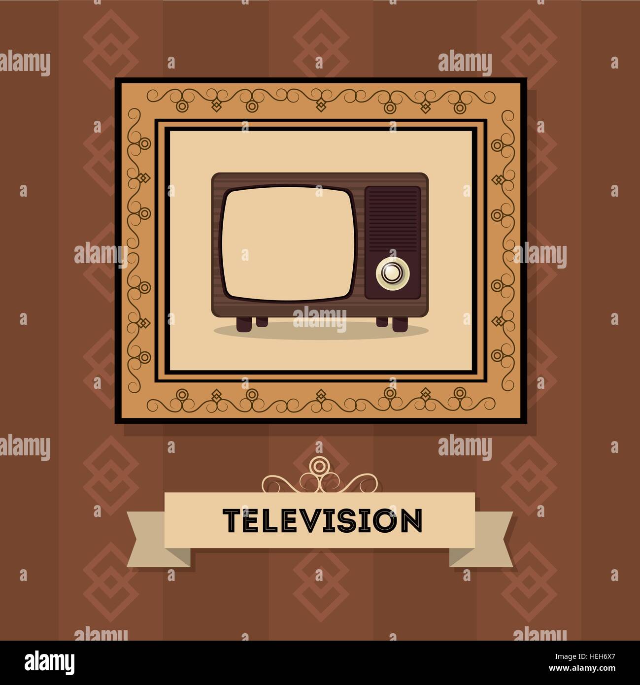 Retro TV design, Vector illustration Stock Vector Image & Art - Alamy