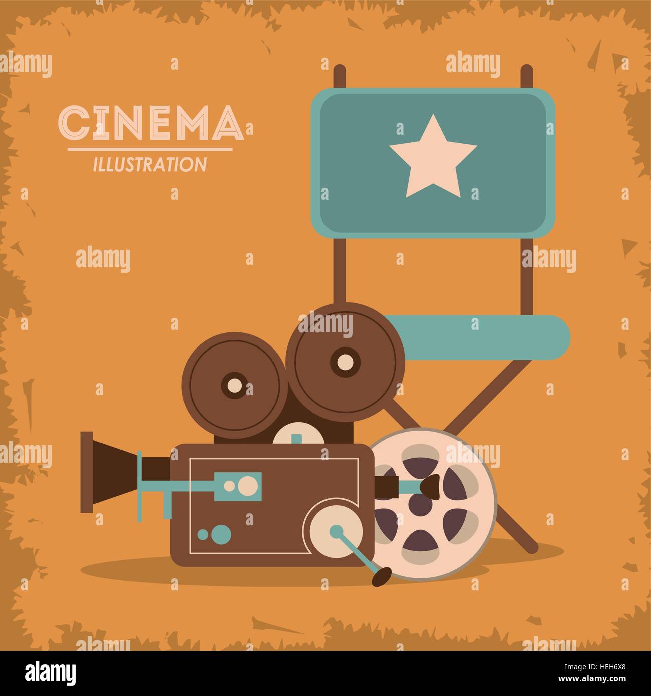 Retro cine design, Vector illustration Stock Vector Image & Art - Alamy