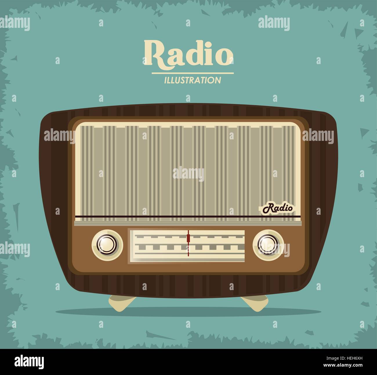Retro radio design, Vector illustration Stock Vector Image & Art - Alamy