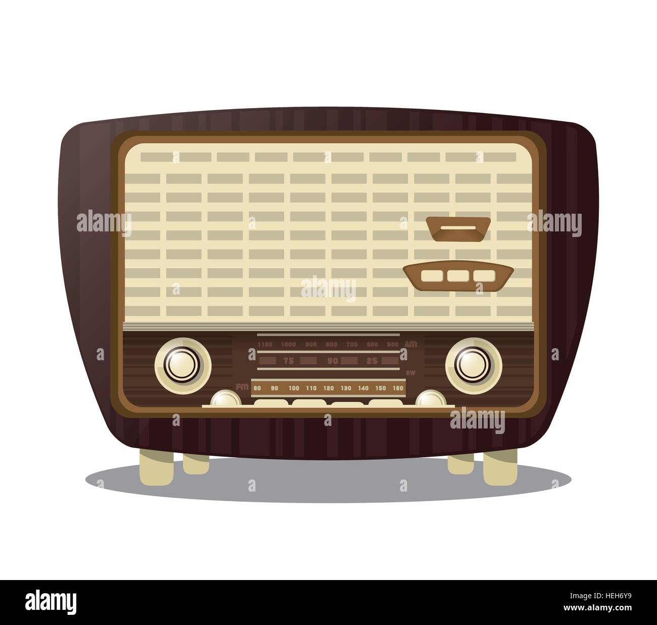 Retro radio design, Vector illustration Stock Vector Image & Art - Alamy