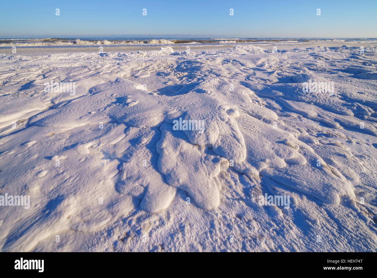 Ice covered coast of the Okhotsk sea, Sakhalin island Stock Photo - Alamy