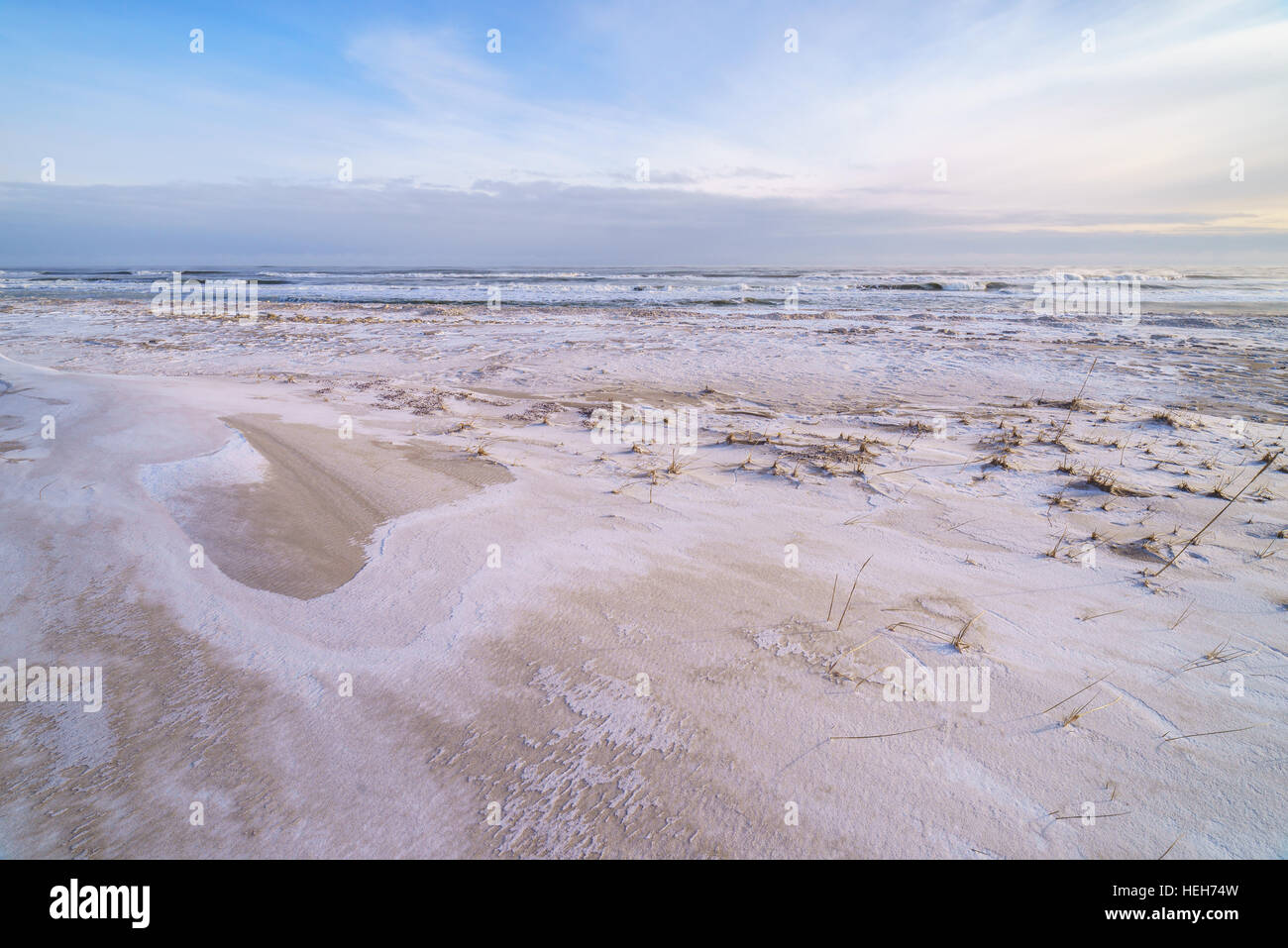 Ice covered coast of the Okhotsk sea, Sakhalin island Stock Photo - Alamy