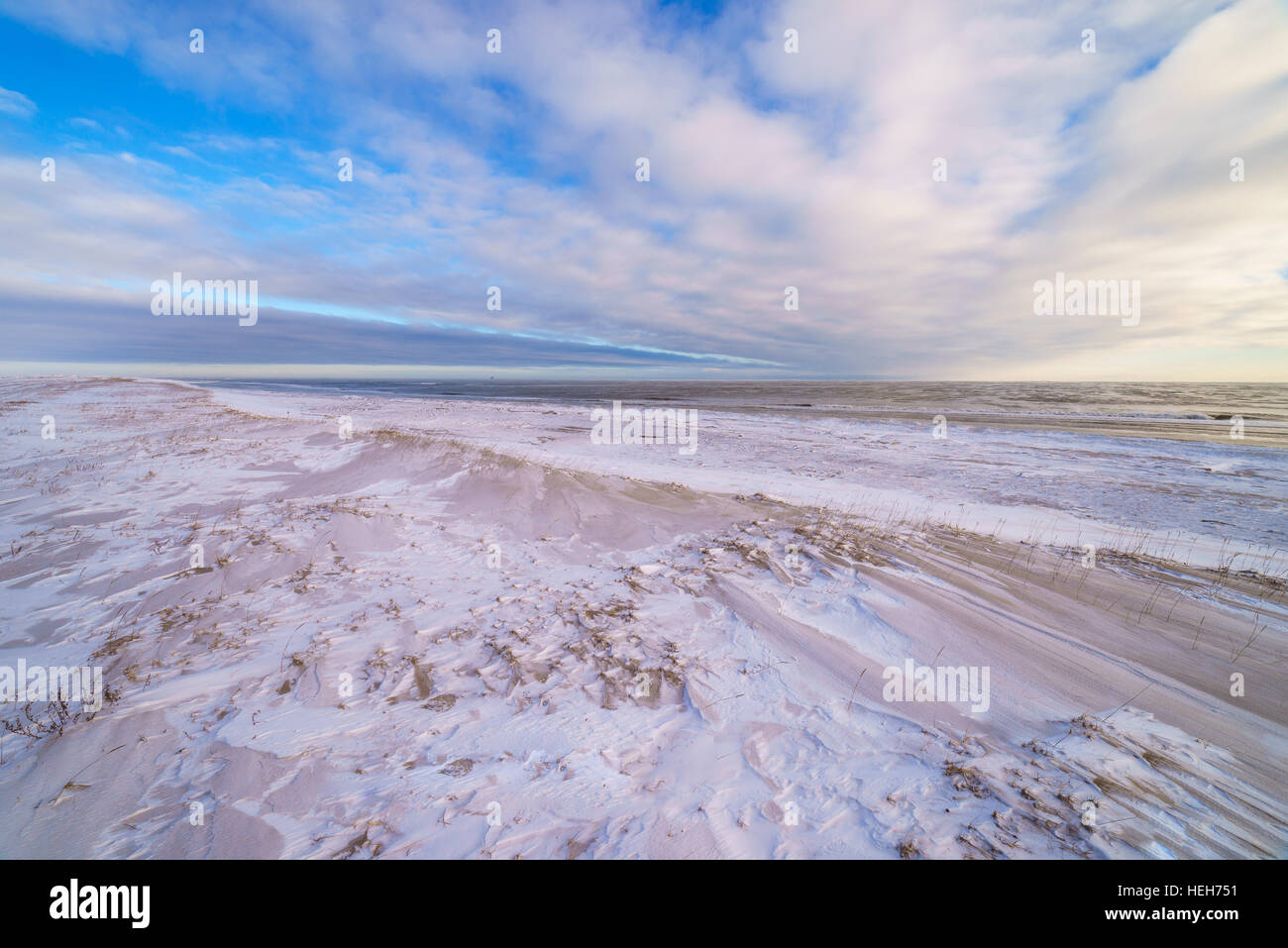 Ice covered coast of the Okhotsk sea, Sakhalin island Stock Photo - Alamy