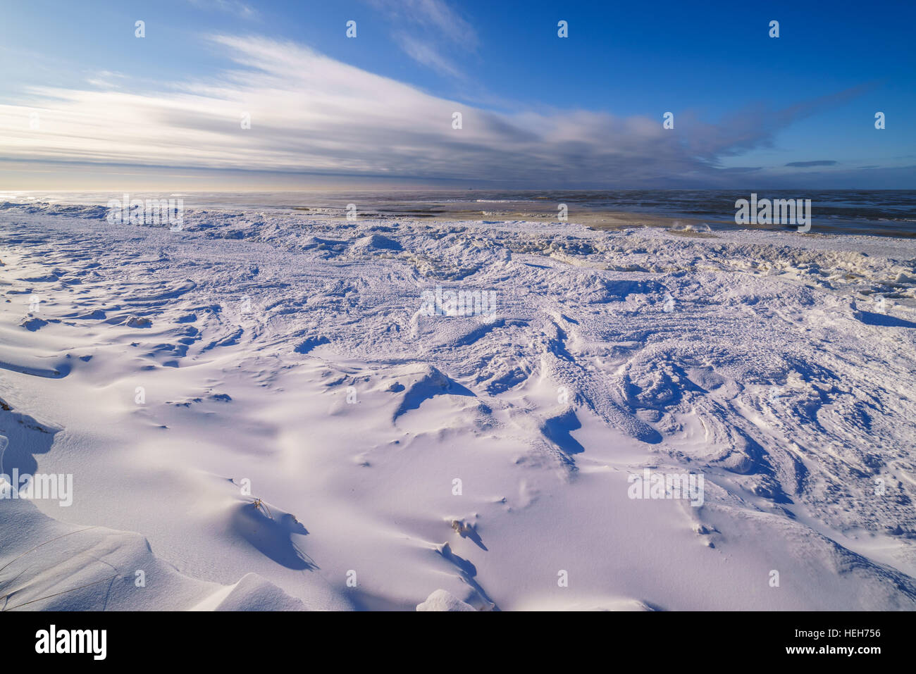 Ice covered coast of the Okhotsk sea, Sakhalin island Stock Photo - Alamy