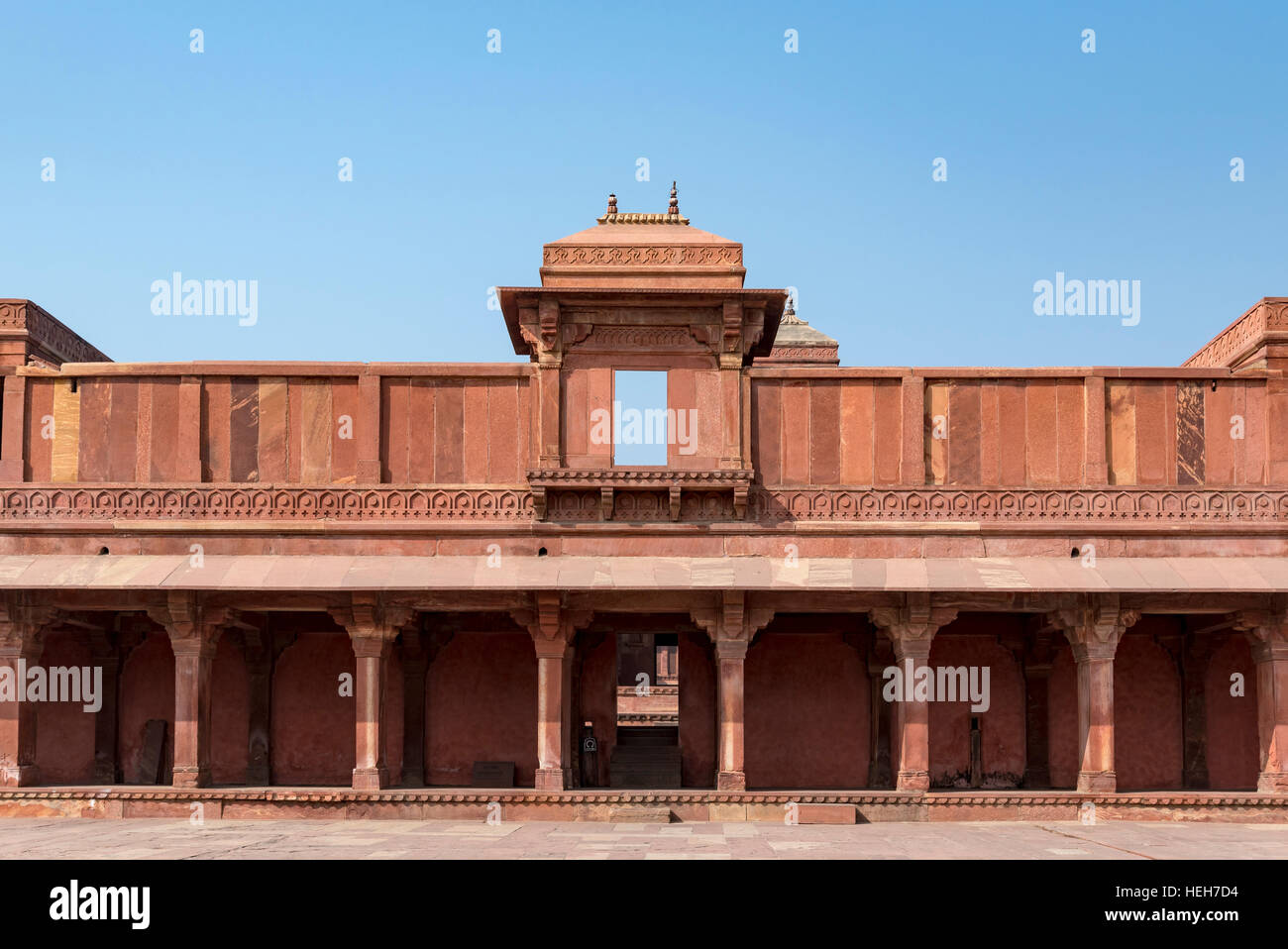 Colonnaded passageway (dalan), Panch Mahal Palace, Fatehpur Sikri ...