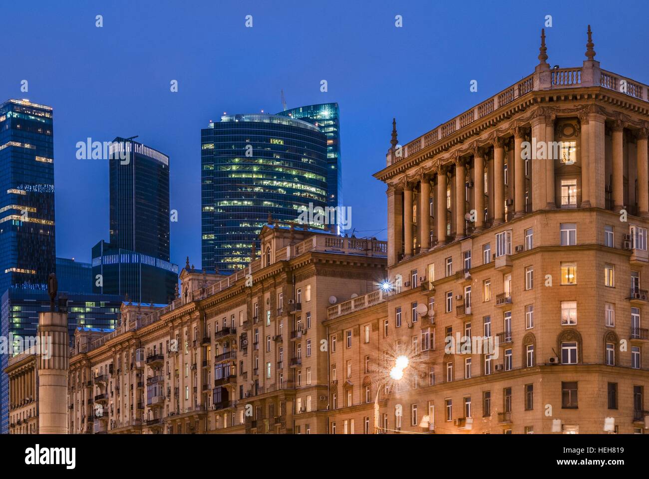 Russia, Moscow. Kutuzovsky Prospekt (Avenue Stock Photo - Alamy