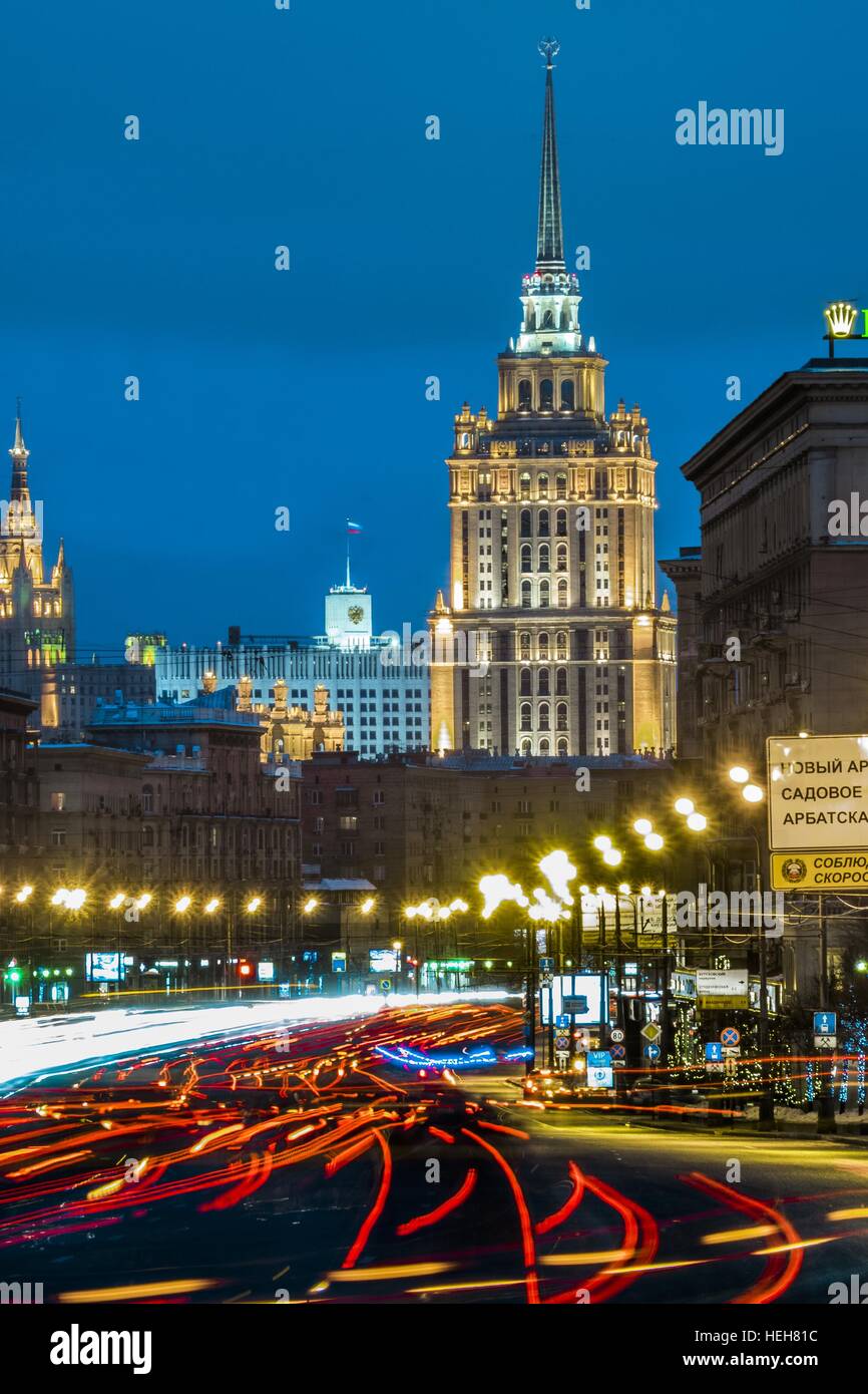 Russia, Moscow. Kutuzovsky Prospekt (Avenue Stock Photo - Alamy