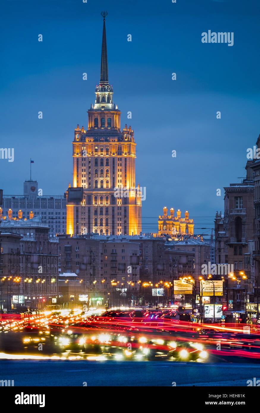 Russia, Moscow. Kutuzovsky Prospekt (Avenue Stock Photo - Alamy