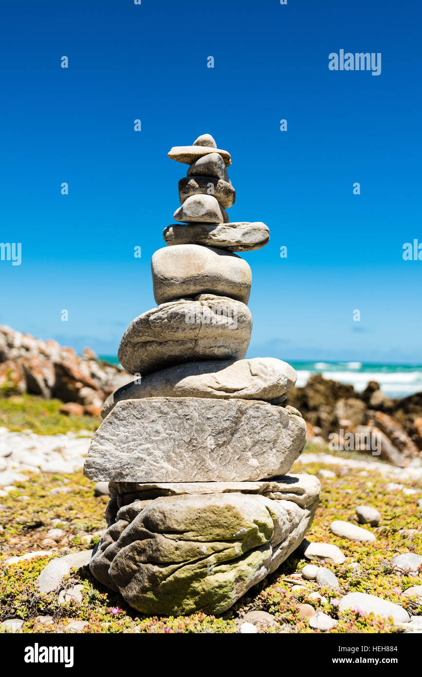 Balanced stack of stones - Zen design concept Stock Photo - Alamy