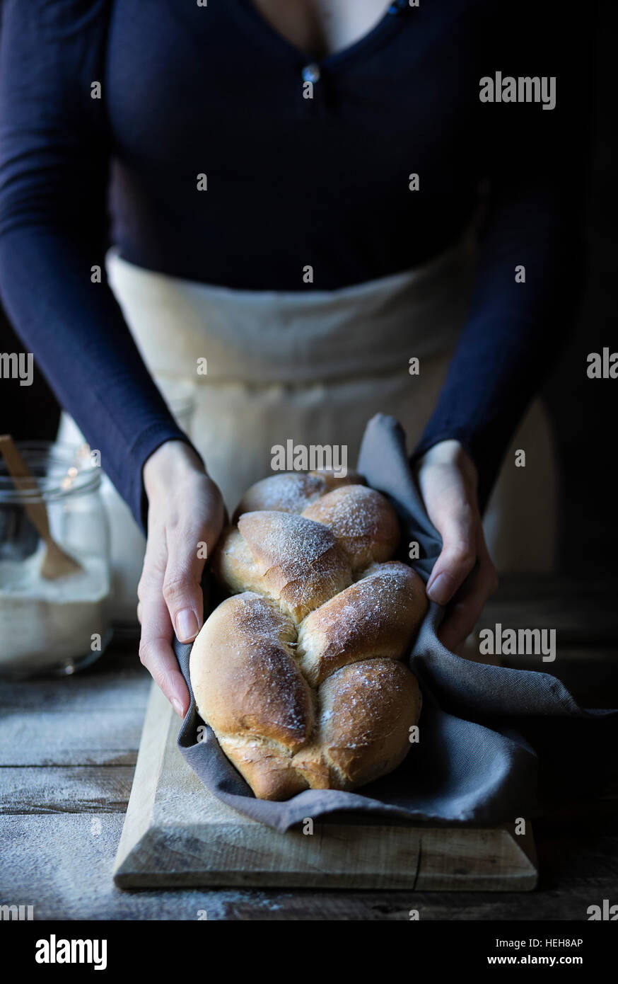 Chef baking bread hi-res stock photography and images - Alamy