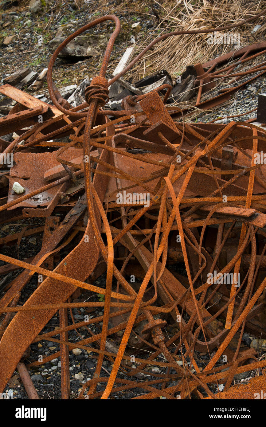 A ropeway conveyor transported coal from Denniston Mines to an incline ...