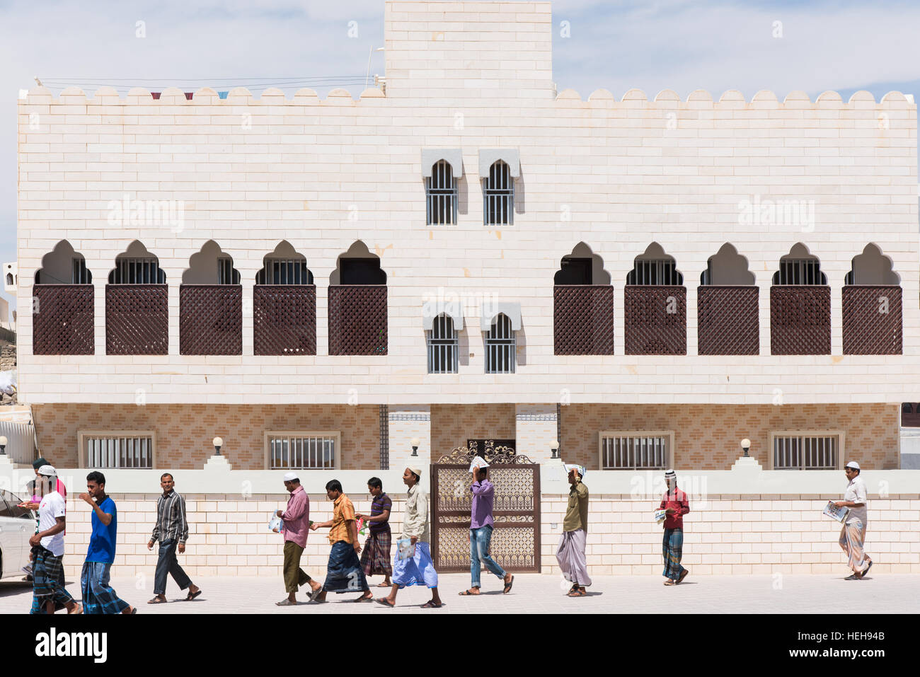 Modern, Arabic style building in Salalah, Dhofar Region of Oman Stock ...