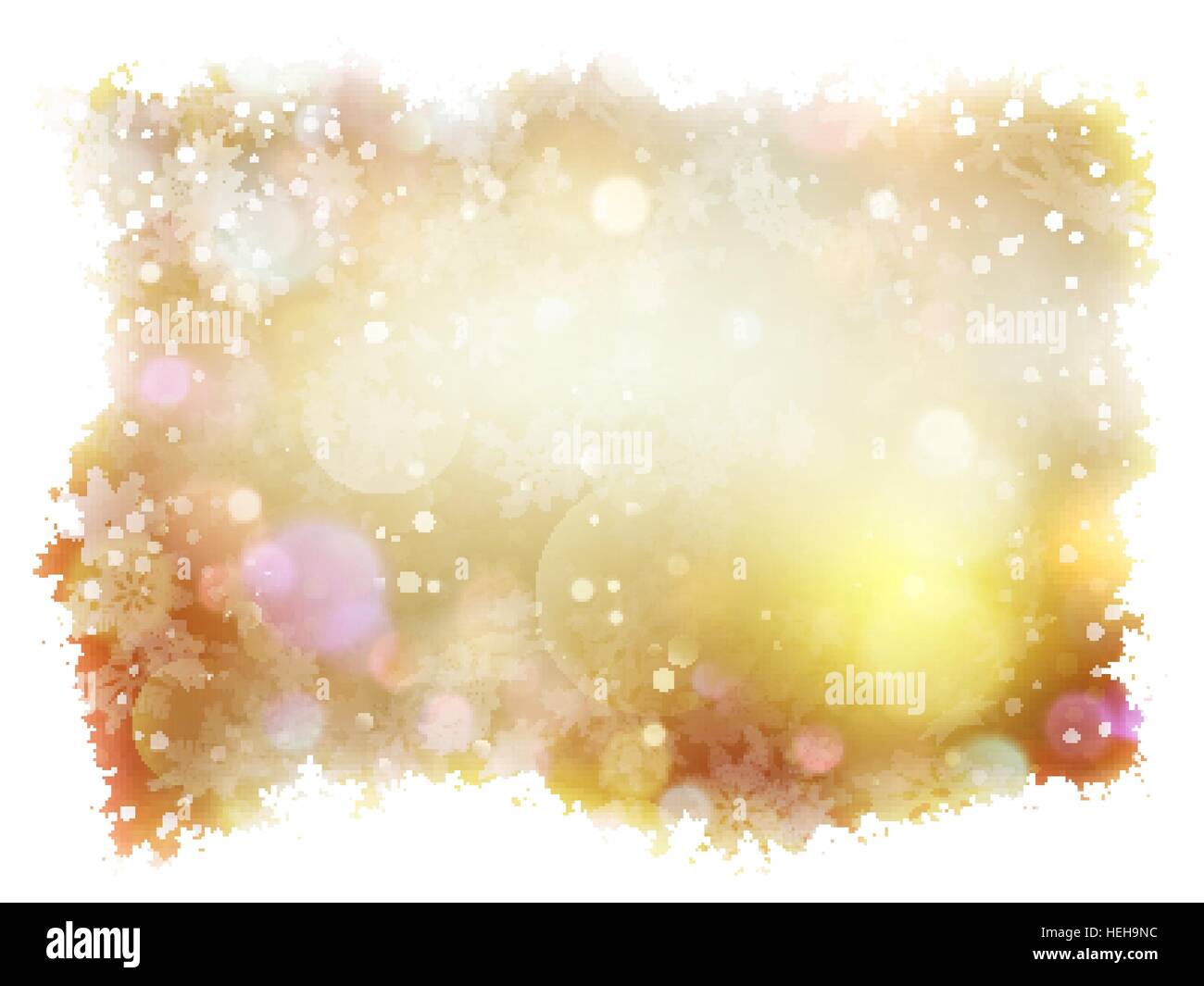 Abstract vector frame snowflakes Cut Out Stock Images & Pictures - Alamy