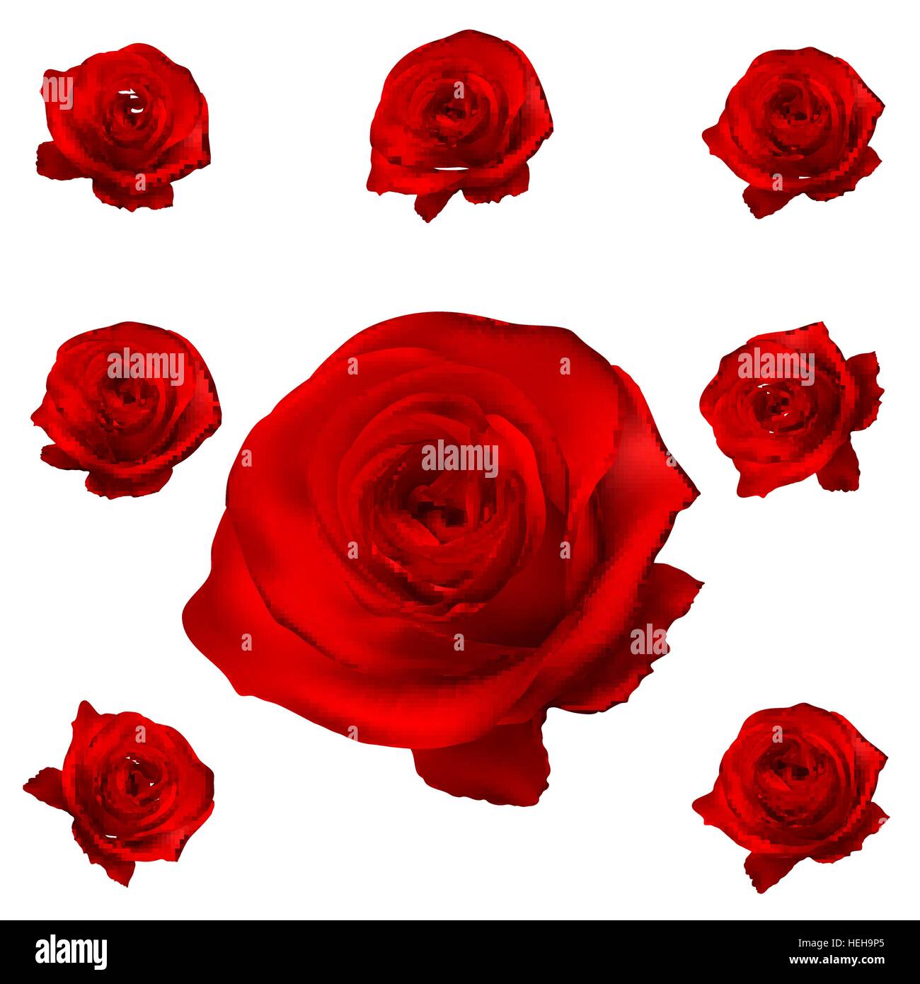 Red white blossom on Stock Vector Images - Alamy