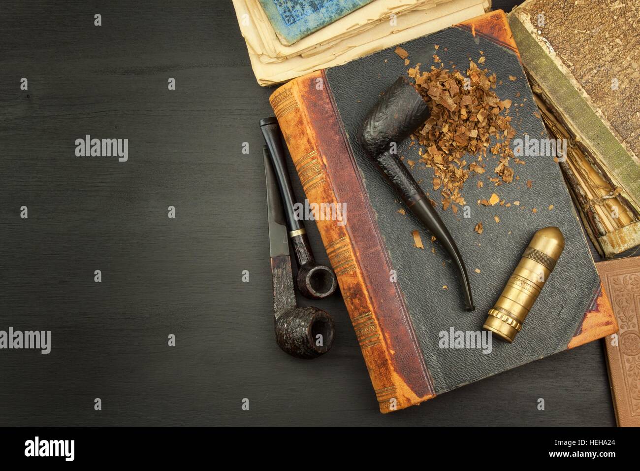Old tobacco related products hi-res stock photography and images - Alamy