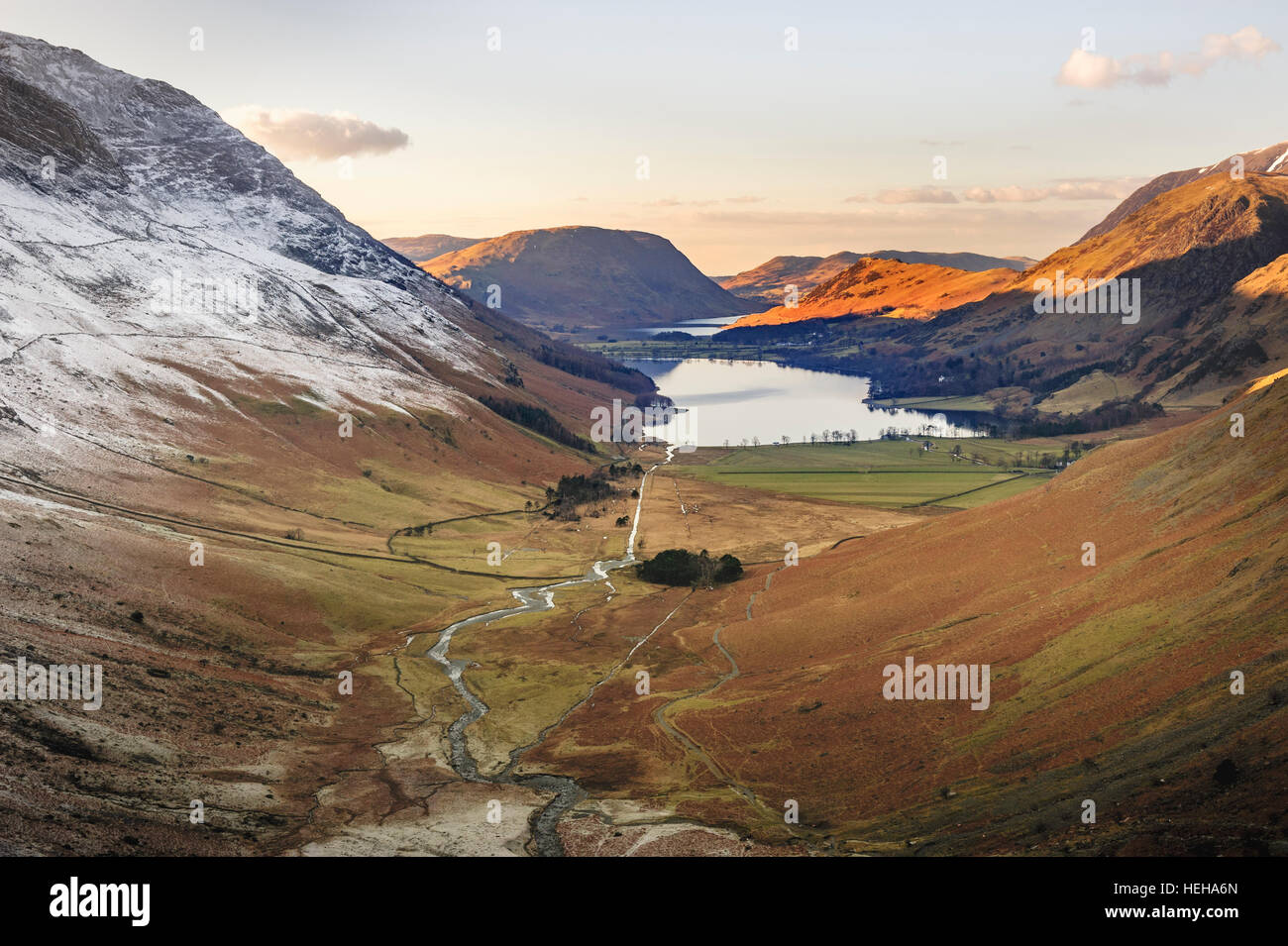 Buttermere lake district sunset hi-res stock photography and images - Alamy
