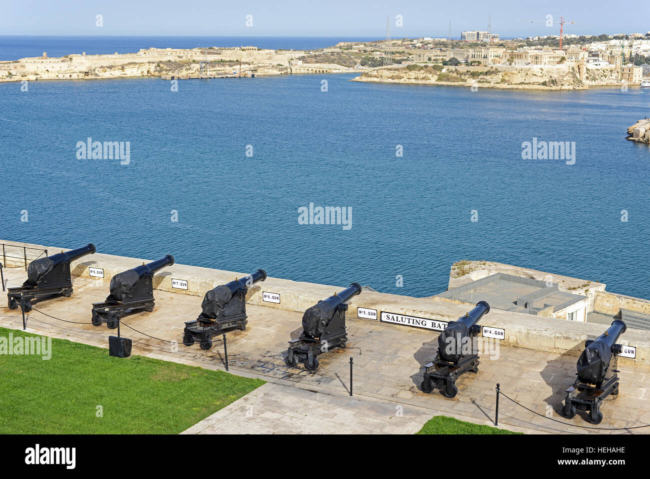 Saluting Battery - Valletta, Malta Stock Photo - Alamy