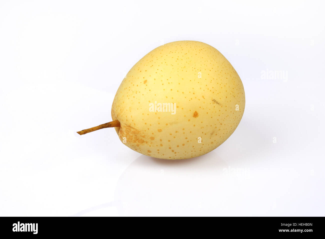 Indian Pears Isolated on White Stock Photo - Alamy