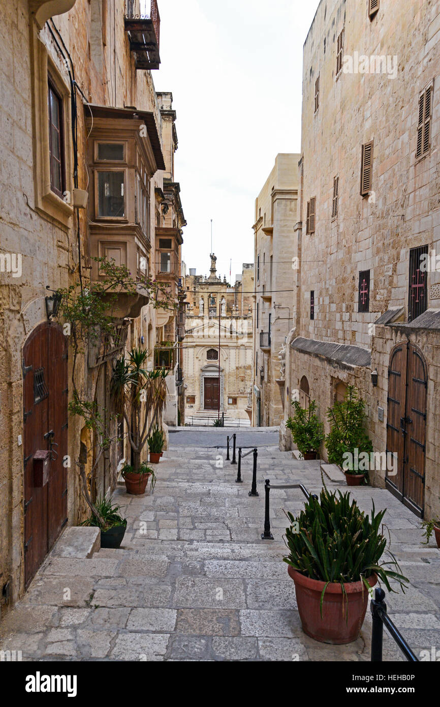 St Lucy Street - Valletta, Malta Stock Photo - Alamy