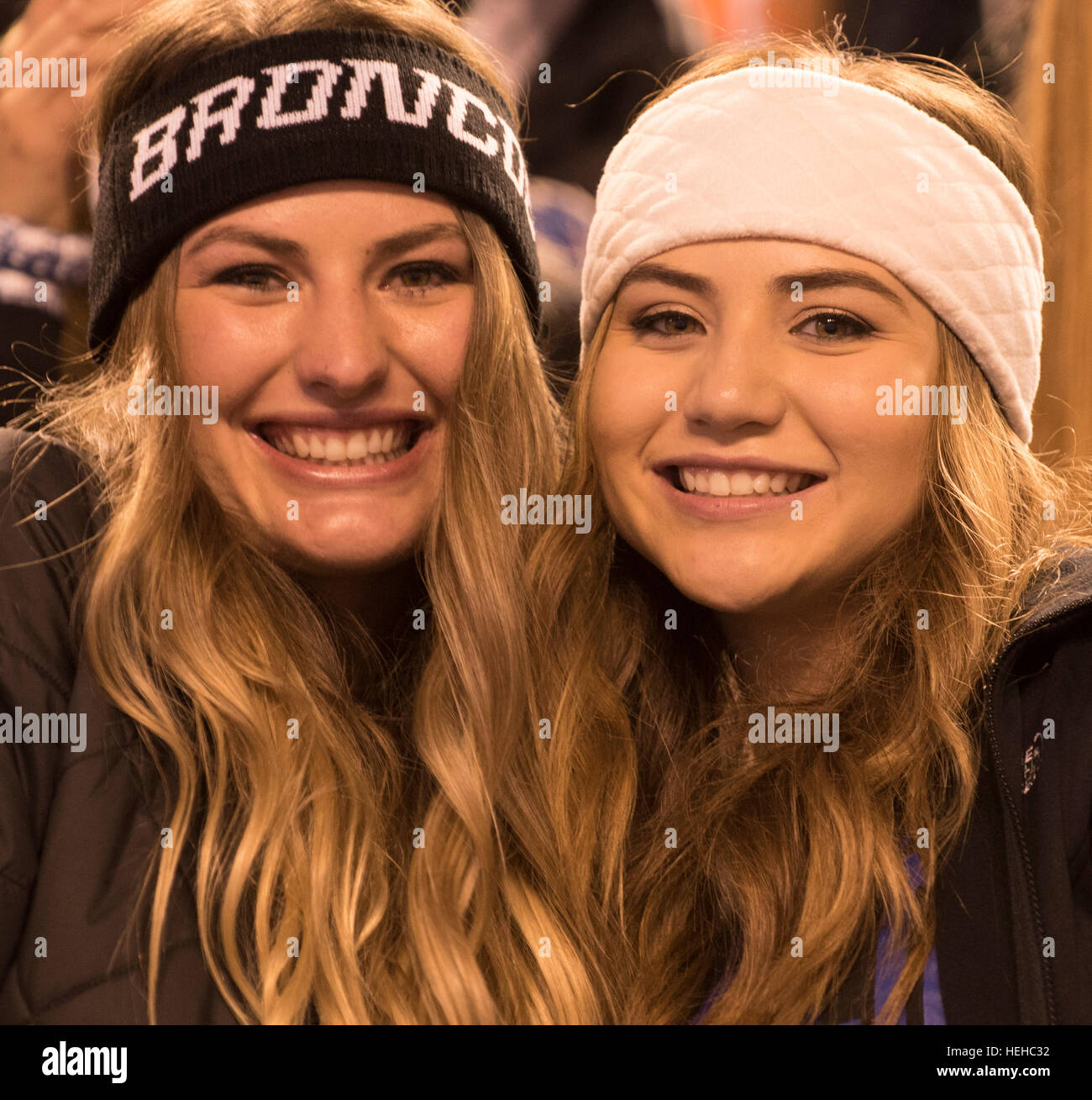 Boise State Students cheering on football team during game Boise, Idaho ...