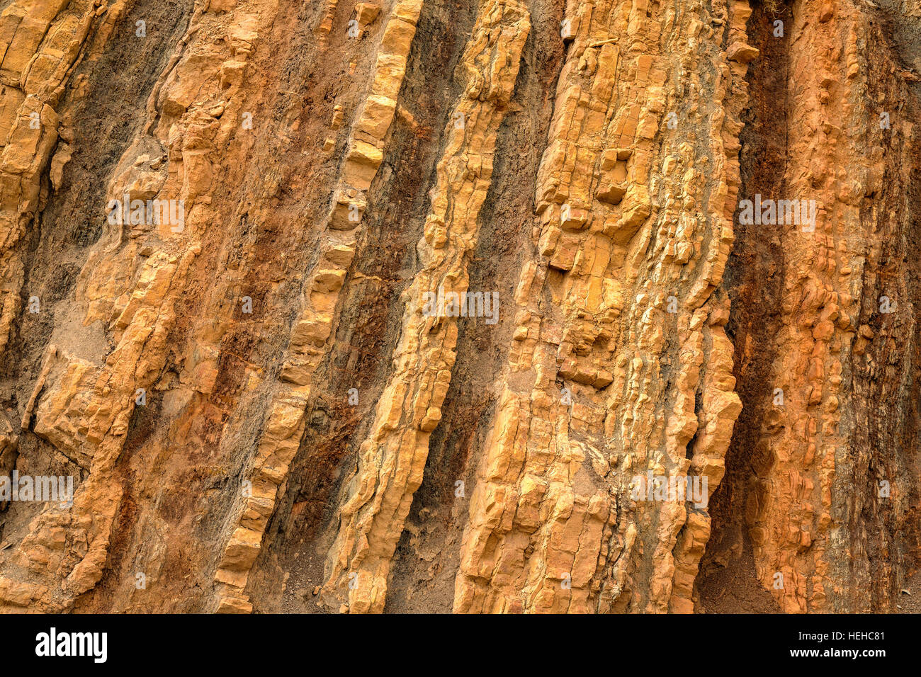 Geological formations of the Atlas mountains in the area Gorges du ...