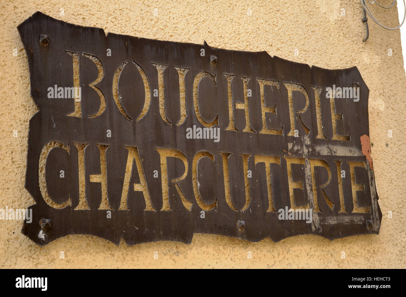 French sign boucherie hi-res stock photography and images - Alamy