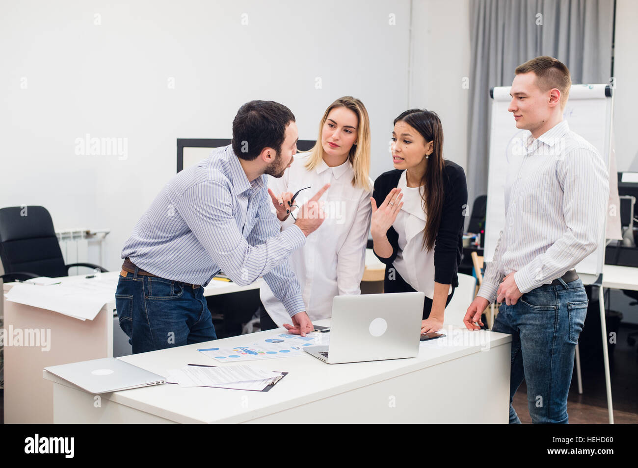 Good mood never leaves them even at work Stock Photo - Alamy