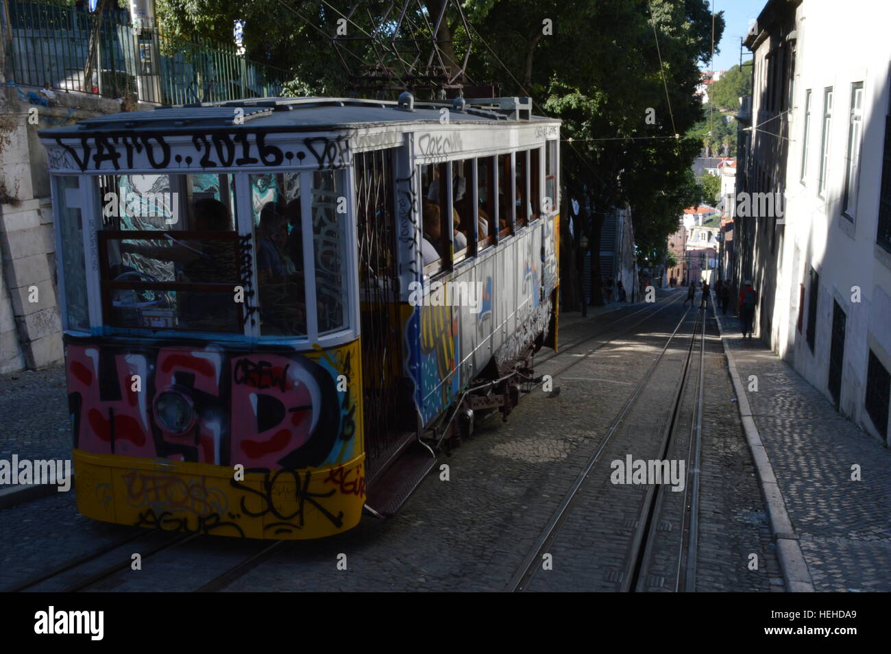 Graffiti tram hi-res stock photography and images - Alamy