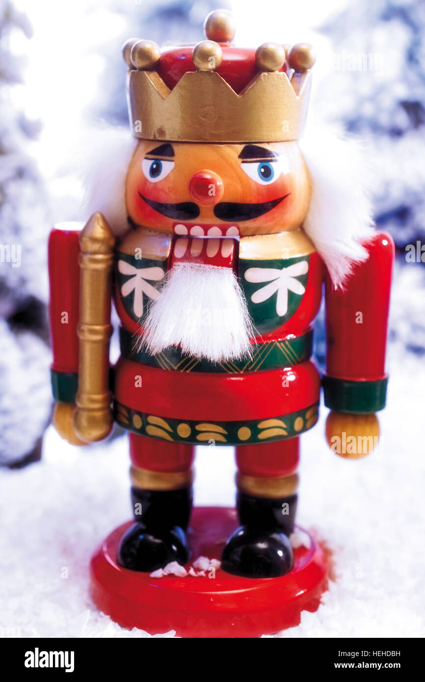 Nutcracker wearing a crown Stock Photo - Alamy